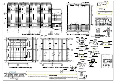 Different Structural Units 2d View Cad Construction Block Layout Autocad File Cadbull