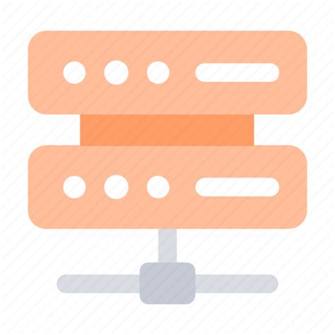network server data storage datacenter database hosting icon