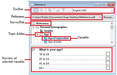 Introduction To The Reference Window Snapsurveys