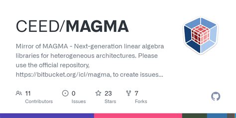 Github Ceedmagma Mirror Of Magma Next Generation Linear Algebra Libraries For