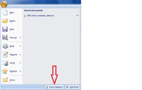Install SNP Tools In Windows Vista Excel