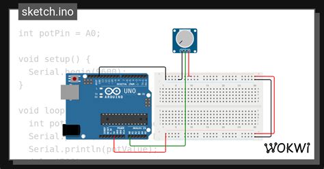 Potenciometro Wokwi Esp32 Stm32 Arduino Simulator