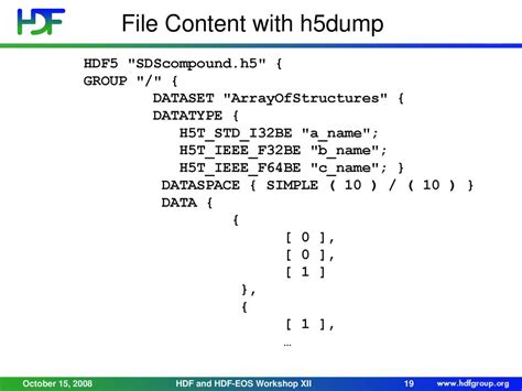 HDF And HDF EOS Workshop XII Ppt Download