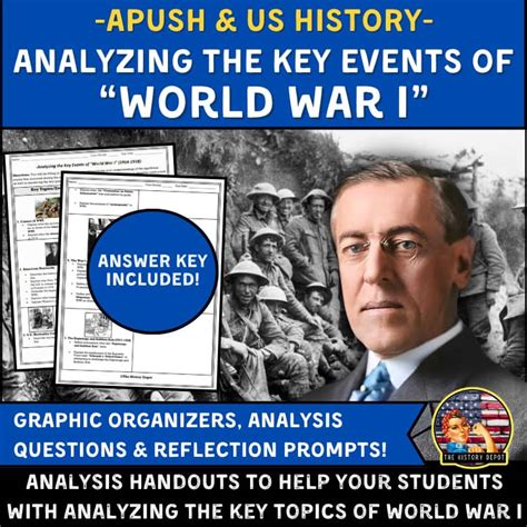 Apush And Us History Analyzing Key Events Of World War I 1914 1918 Wwi