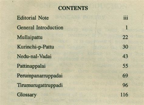 Six Long Poems From Sangam Tamil An Old And Rare Book Exotic India Art