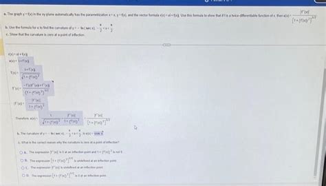 Solved A The Graph Y F X In The Xy Plane Automatically Has
