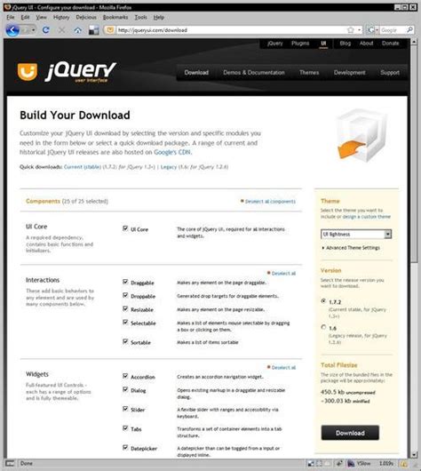 Jquery Ui 17 The User Interface Library For Jquery