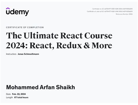 mohammed arfan shaikh on linkedin udemy udemycourse udemycertificate