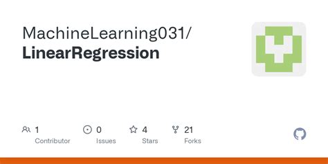 GitHub MachineLearning LinearRegression