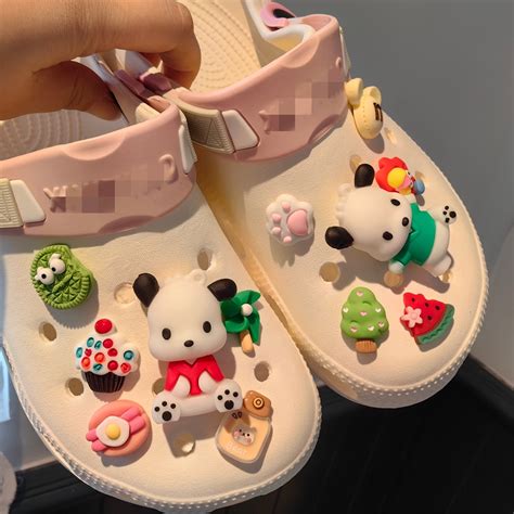 Cute Macaron Bear Design Jibits Set For Women Super Mario Jibbits Charm