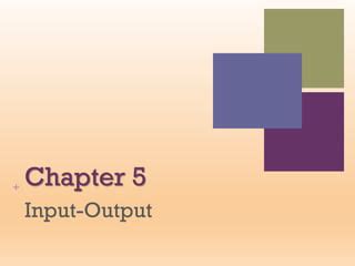 Chapter Input Output Pdf
