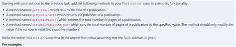 Solved Define An Abstract Superclass Named Publication Which