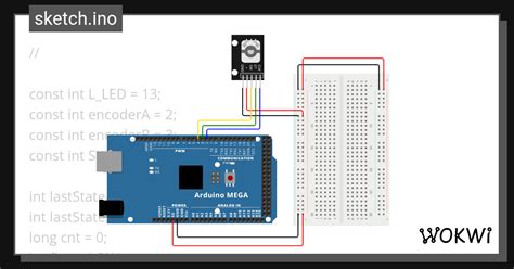 Rotaryencoder02 Wokwi Esp32 Stm32 Arduino Simulator