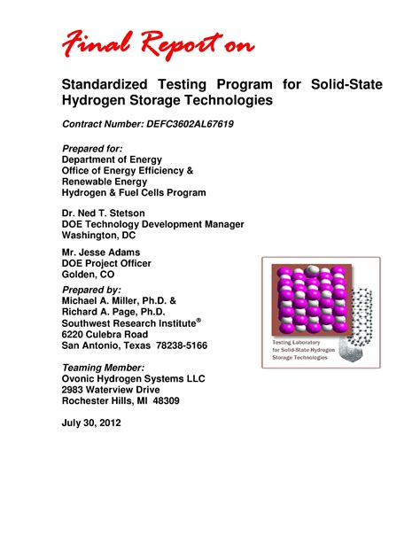 Solid State Hydrogen