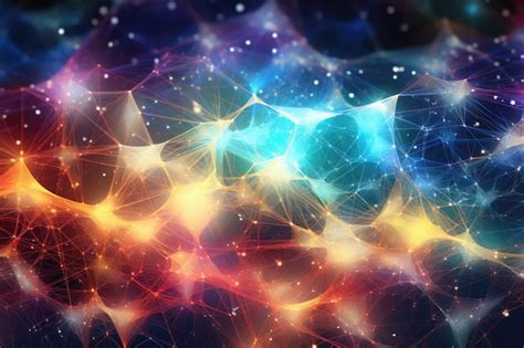 chaotic quantum field background with virtual particles popping in and