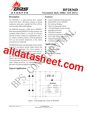 BP2836D Datasheet(PDF) - Bright Power Semiconductor Co., Ltd.