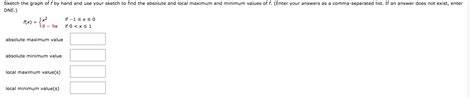 solved sketch the graph of f by hand and use your sketch to