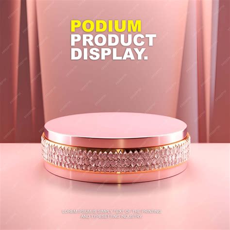 우아하고 고급스러운 포디움 무대 제품 전시 모형 쇼 제품 프레젠테이션 프리미엄 Psd 파일