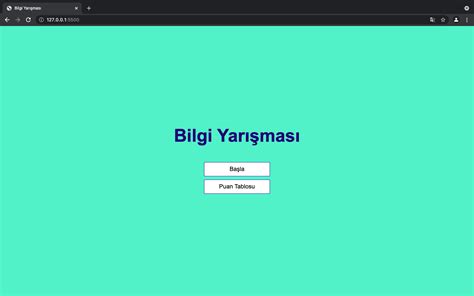 Github Sedabasaranquizapp Javascript Kullanarak Bilgi Yarışması