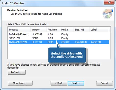 How To Rip Audio CD With Disc Burner Software Disc Create Express