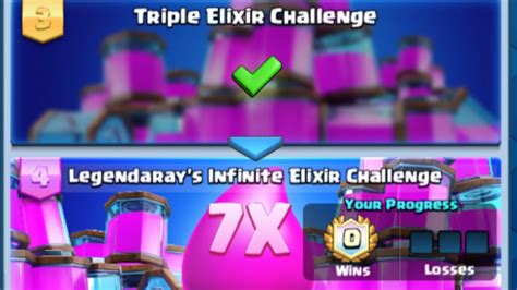 Legendarys Infinite Elixir Challenge Deck Elixir Marathon Youtube