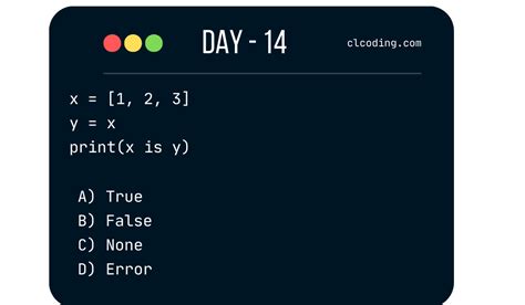 Python Coding Challenge Day 14 What Is The Output Of The Following