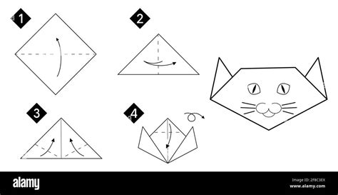 Origami Cat Printable