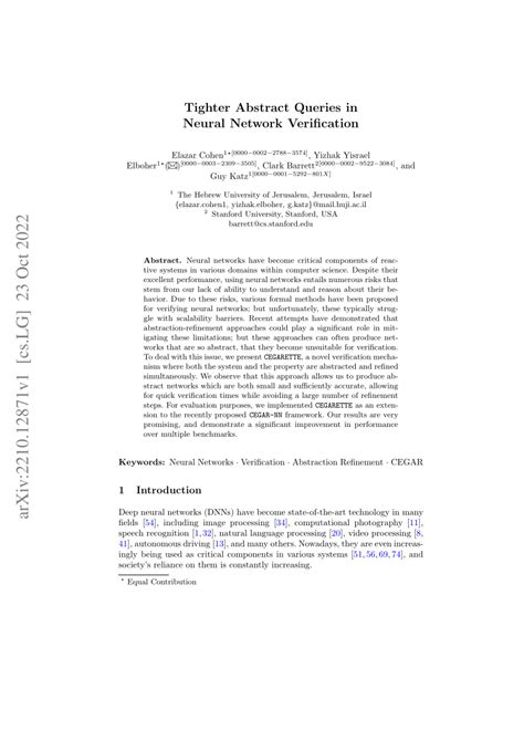 pdf tighter abstract queries in neural network verification