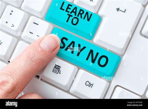 Text Caption Presenting Learn To Say No Business Overview Dont Hesitate Tell That You Dont Or