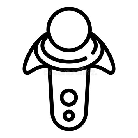 Retro Joystick Icon Outline Style Stock Vector Illustration Of Classic Device 225744013
