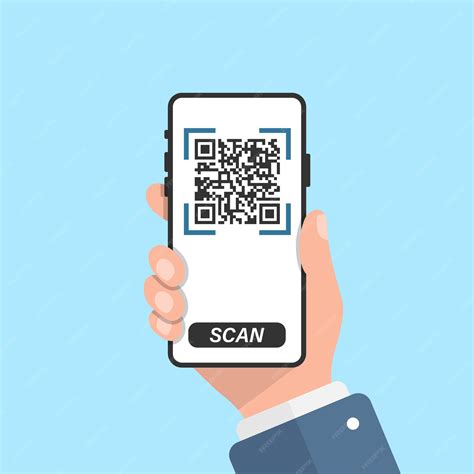 Premium Vector Qr Code Scan Illustration In Flat Style Mobile Phone
