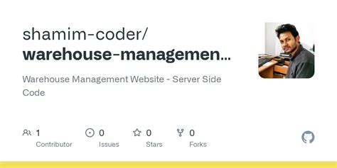 GitHub Shamim Coder Warehouse Management Server Warehouse Management Website Server Side Code