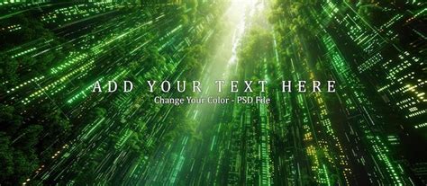 Premium Psd Binary Code Flying In The Air Futuristic Technology Concept