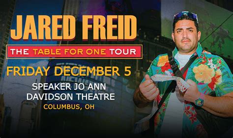 Jared Freid The Table For One Tour