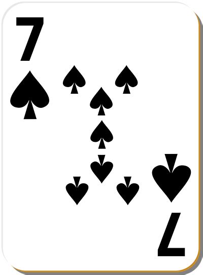 Seven Of Spades Playing Card High Resolution Image And Symbolism