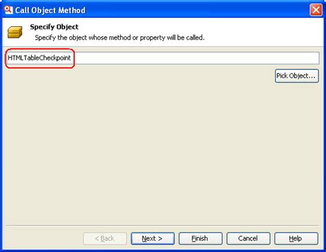 Html Table Checkpoints In Keyword Tests Html Table Checkpoint
