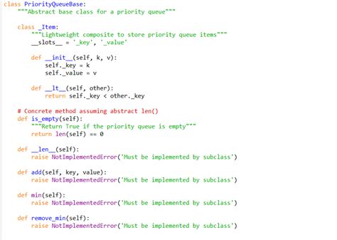 Class Priorityqueuebase Abstract Base Class For A