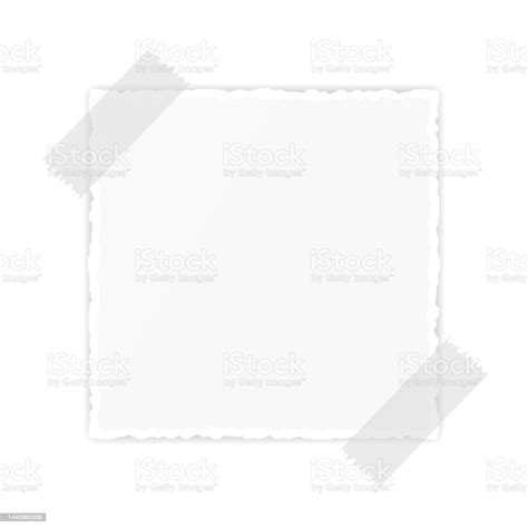 흰색 색상의 벡터 찢어진 종이 배너 찢어진 가장자리와 텍스트 공간 0명에 대한 스톡 벡터 아트 및 기타 이미지 0명 공란 긴 Istock