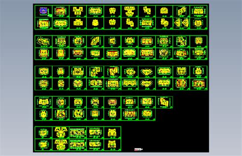 经典住宅户型平面图集锦 Autocad 2004 模型图纸下载 懒石网