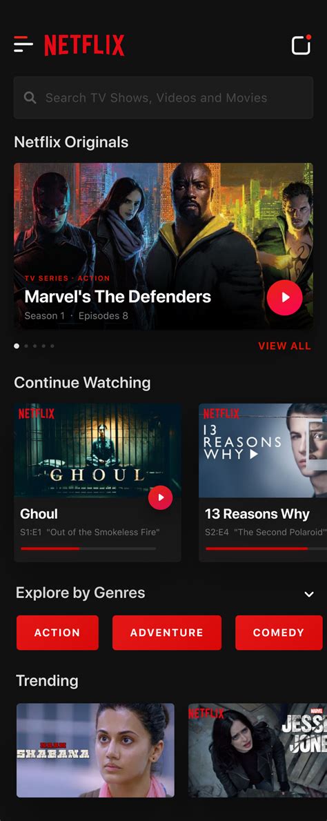 Github Jonasrafanetflixclone Flutter Netflix Ui Clone