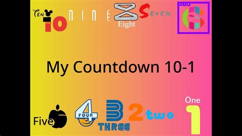 My Countdown 10 1 Youtube