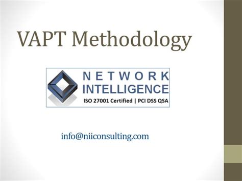 vapt pci dss methodology ppt v1 0 ppt