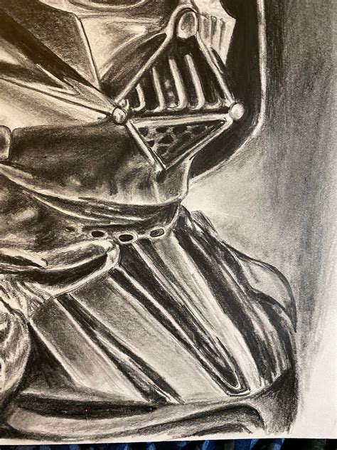 Darth Vader Doing The Choke Hold Original Drawing Tattoo Etsy