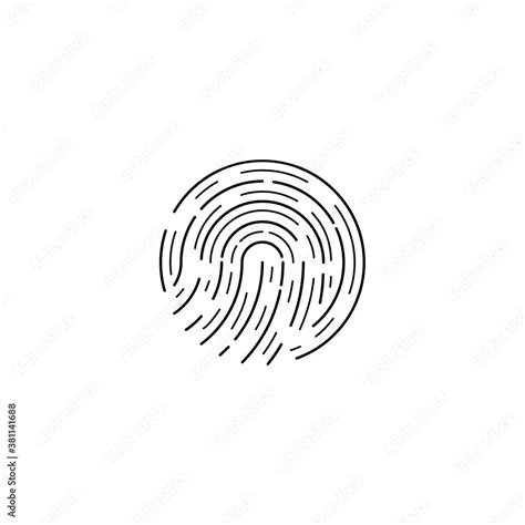 Fingerprint Icons Identification And Security Vector Illustration Isolated On White Background