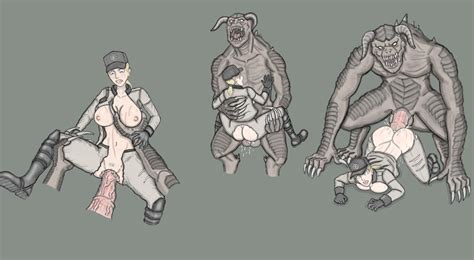 Rule 34 1girls 1monster Deathclaw Enclave Fallout Fallout Merconys