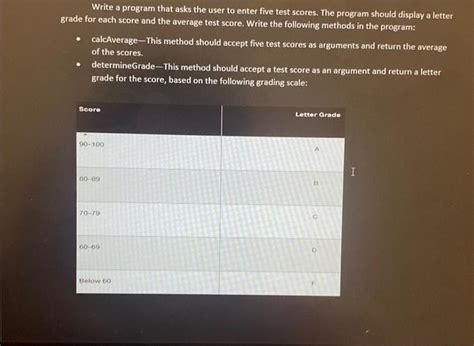 solved write a program that asks the user to enter five test