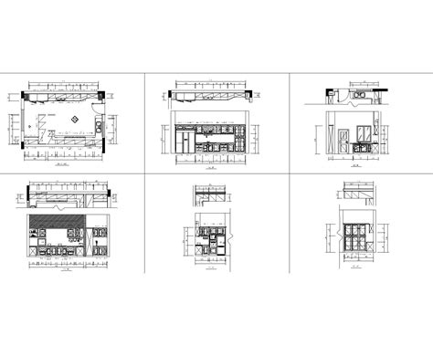 橱柜设计 整体厨房设计cad图纸55套cad图纸下载dwg文件下载 素材下载 易图网cad设计图纸库