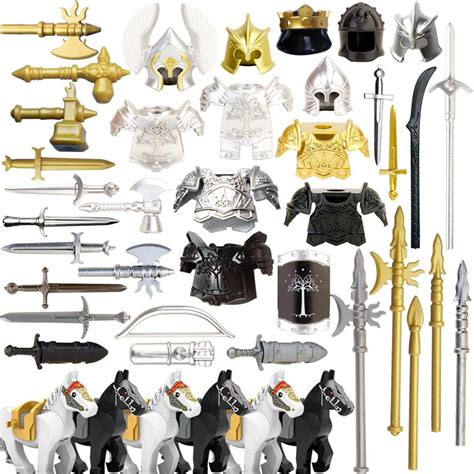 Buy Zoster Technic Weapon Kit Medieval Knight Figure Weapons Armor