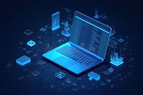 Web Based Machine Learning Data Analysis Stock Illustration