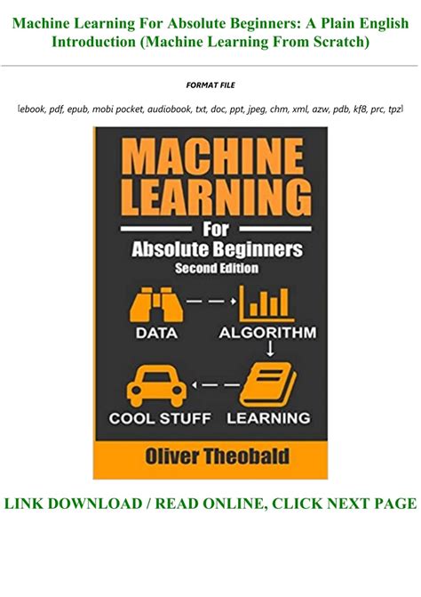 [pdf] machine learning for absolute beginners a plain english